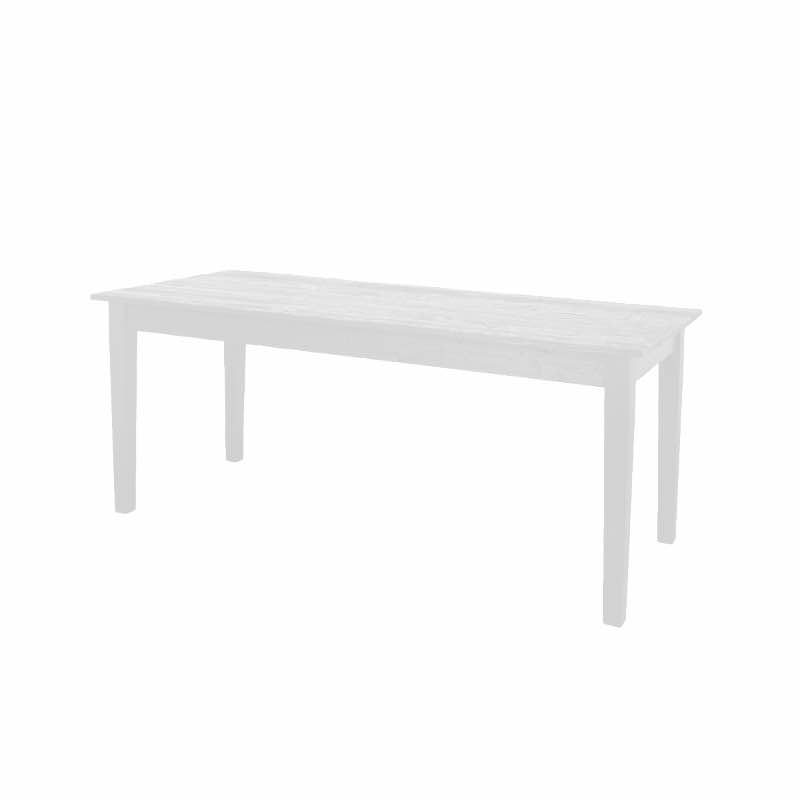 Reclaimed Wood Provence Farm Table, 6ft - White